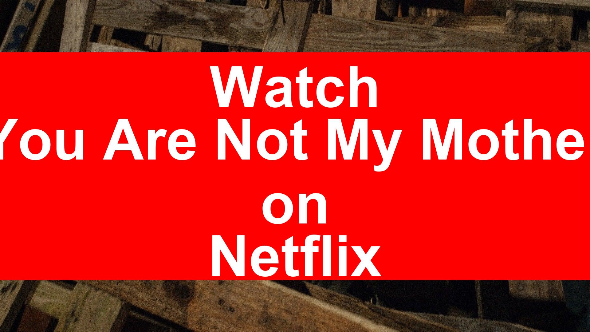 How to Watch You Are Not My Mother On Netflix [Fast Guide 2025] - My Vpn Hub